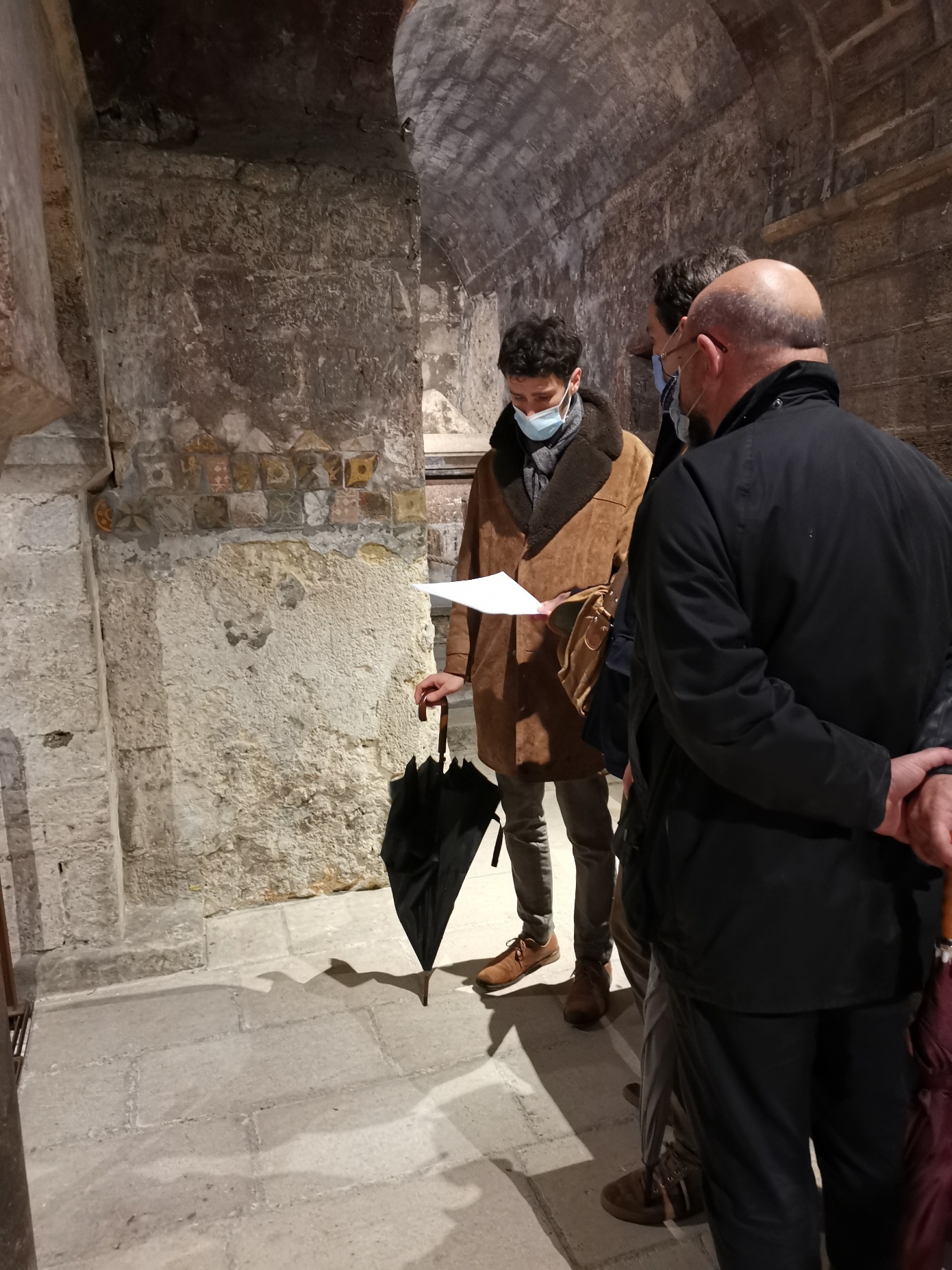 Préparation de la mise en place du reliquaire de Saint Amand dans la ...